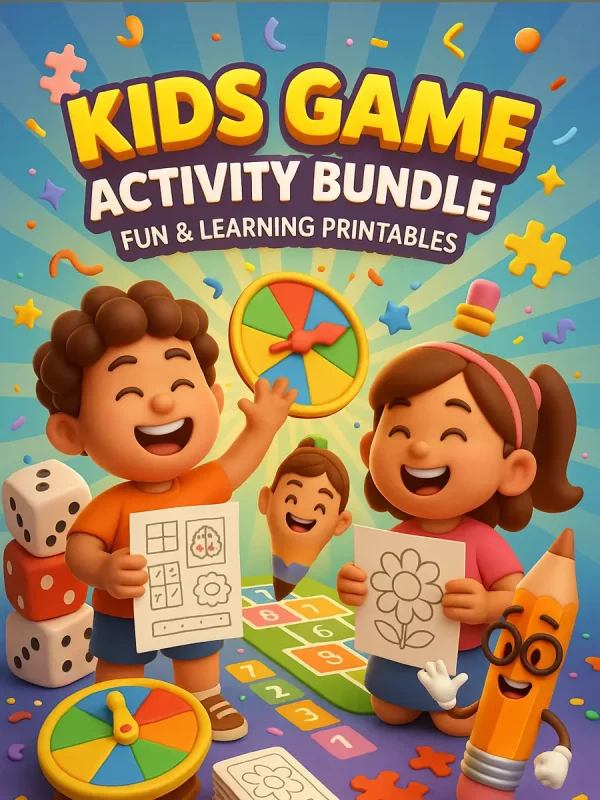 Kids Game Activity Bundle – 238 Pages of Fun & Learning – SynapseBY Tech