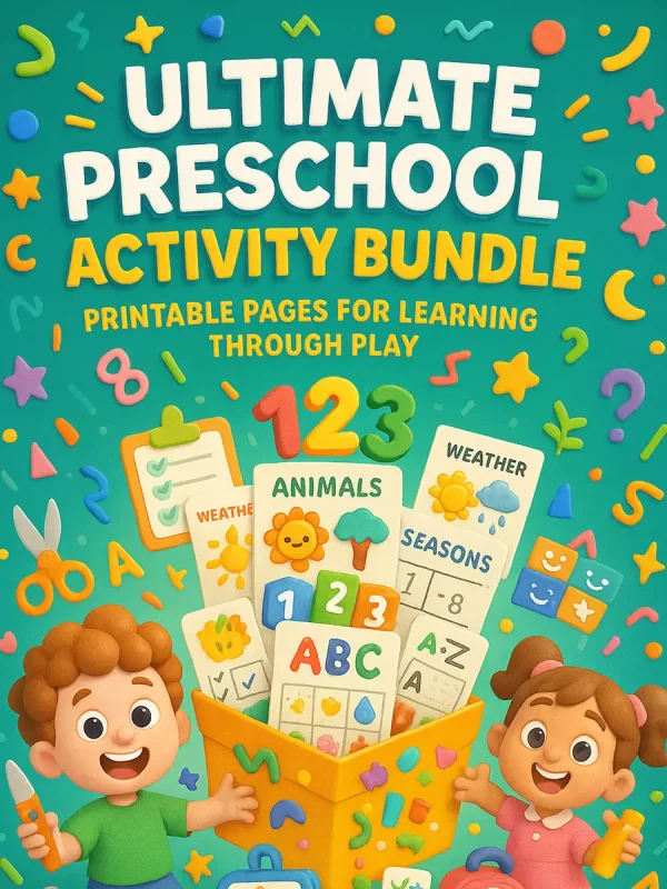 Ultimate Preschool Activity Bundle – 490+ Printable Pages for Learning ...