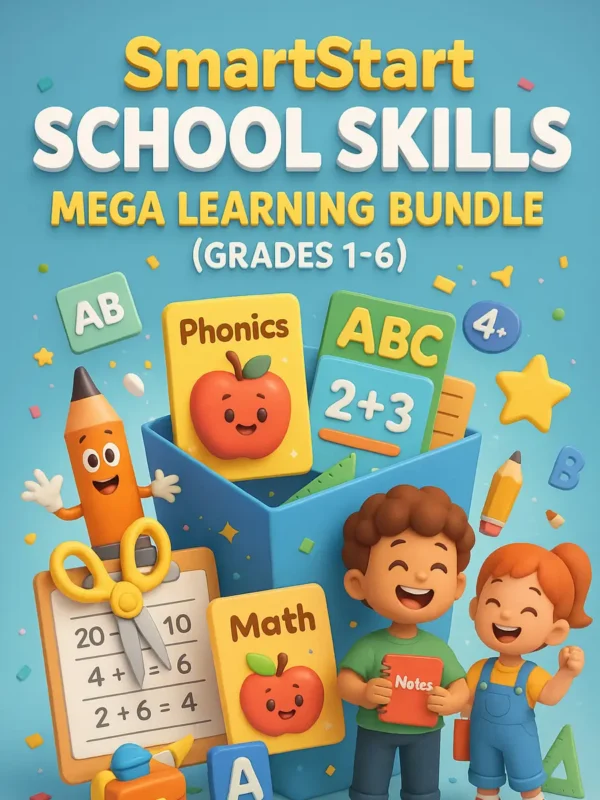 SmartStart School Skills – 814-Page Mega Learning Bundle (Grades 1–6 ...